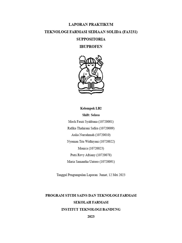 (Rev) Laporan LB2 Supositoria | PDF