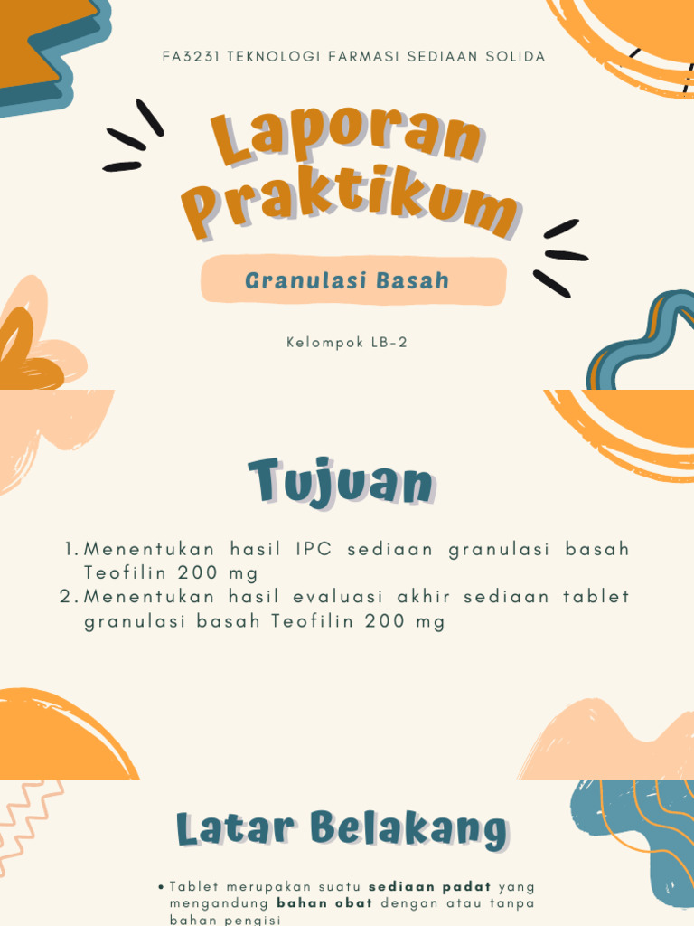 (Rev) PPT LB2 Granulasi Basah | PDF