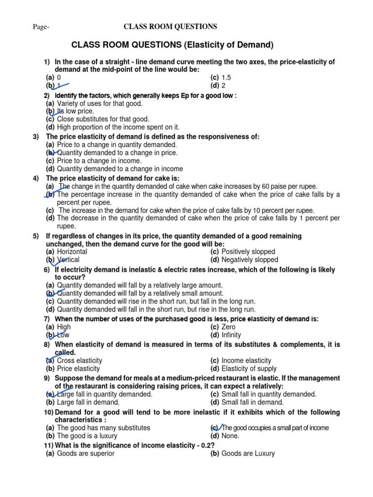 Elasticity of DD & SS PDF | Download Free PDF | Demand | Elasticity (Economics)
