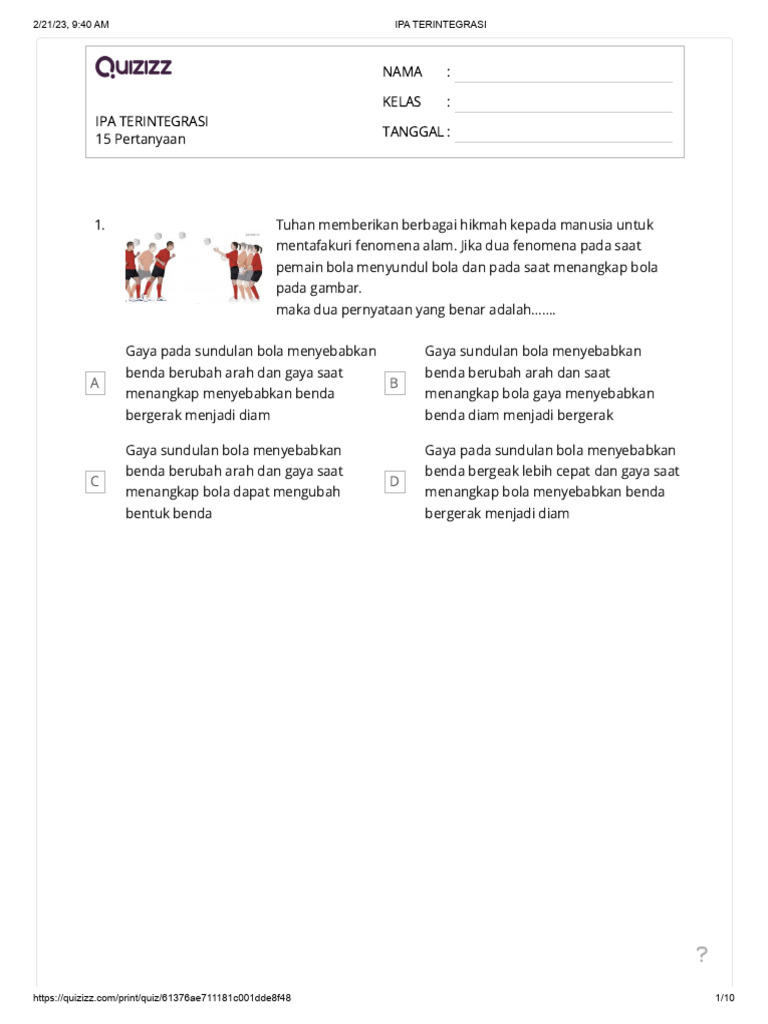 Ipa Terintegrasi | PDF