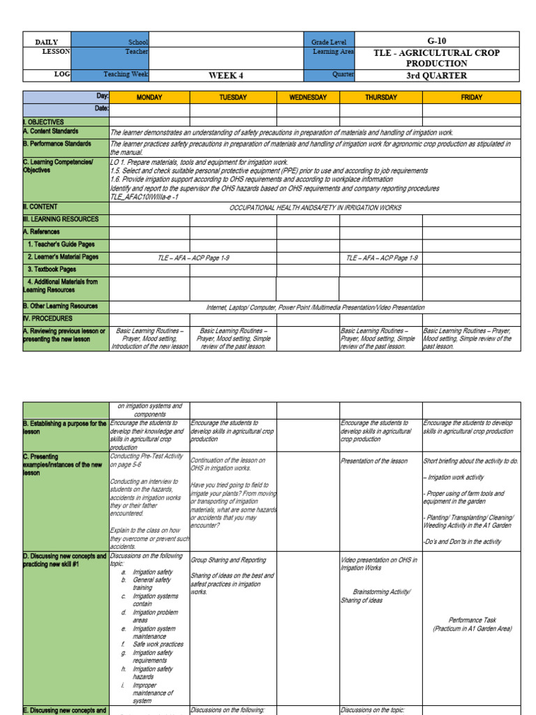 Week 4 - Q3 - ACP 10 | PDF | Safety | Occupational Safety And Health