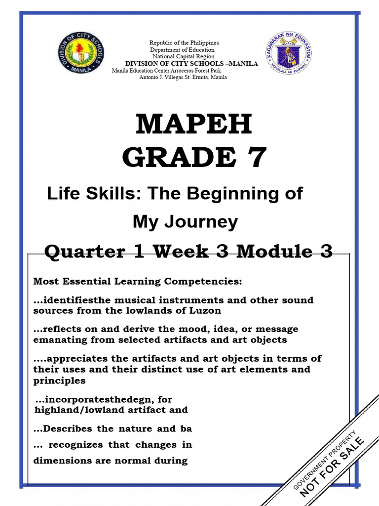 Mapeh Q1 W3 | PDF