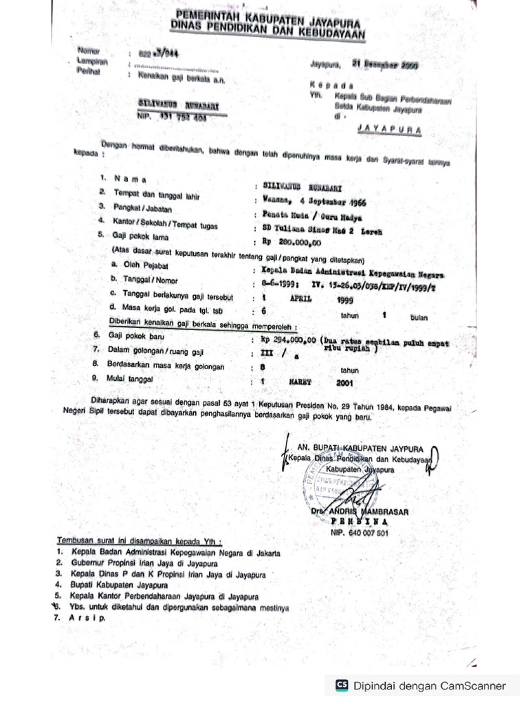 SK Berkala 2001 | PDF