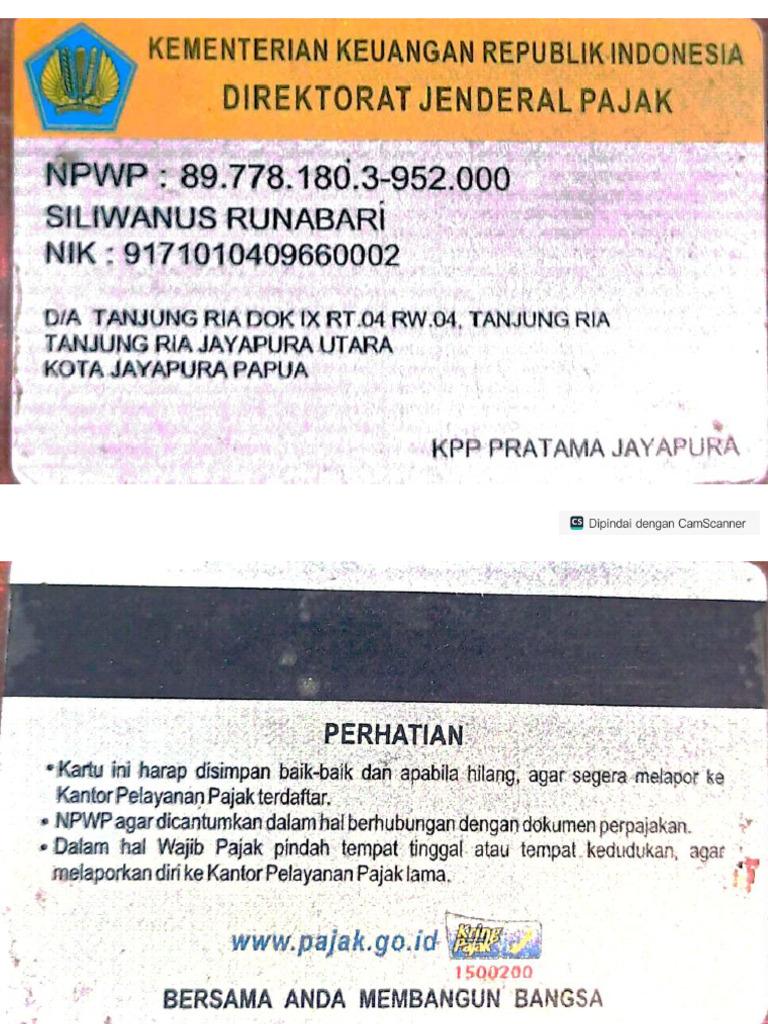 Kartu NPWP | PDF
