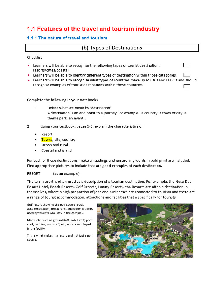 (B) - Types of Destinations | PDF