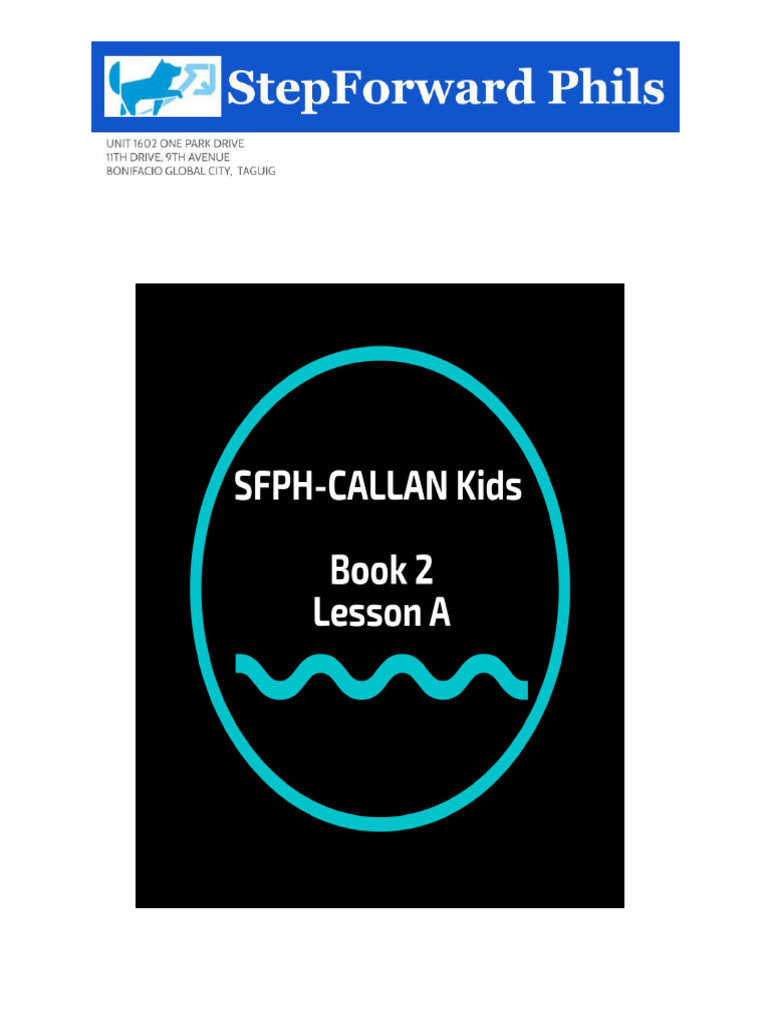 Callan Kids Level2a | PDF