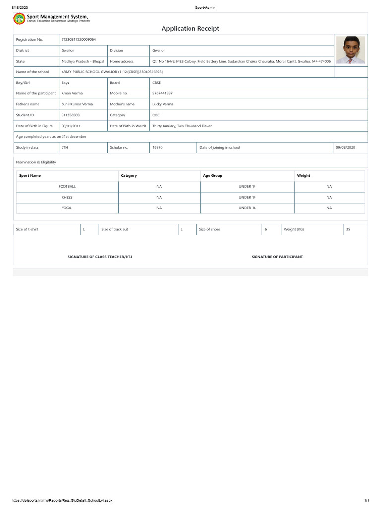 Sport-Admin Chaman PDF SGFI | PDF