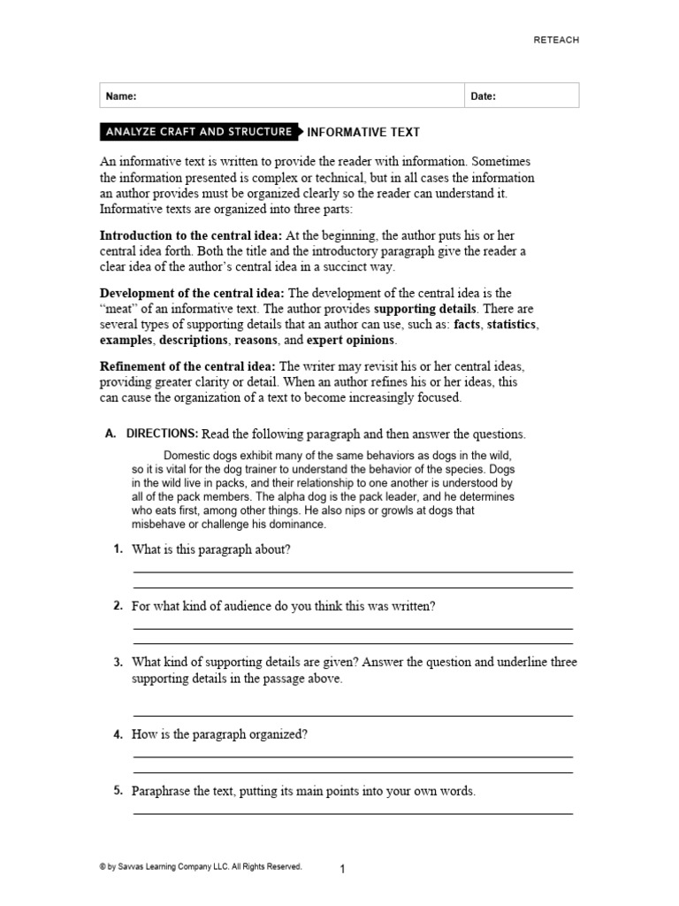 Craft and Structure 2 | PDF