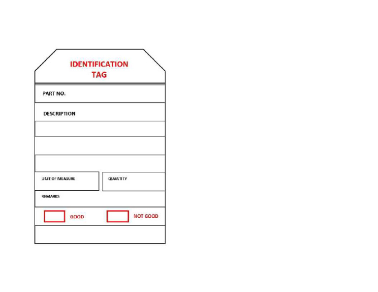contoh IDENTIFICATION TAG | PDF