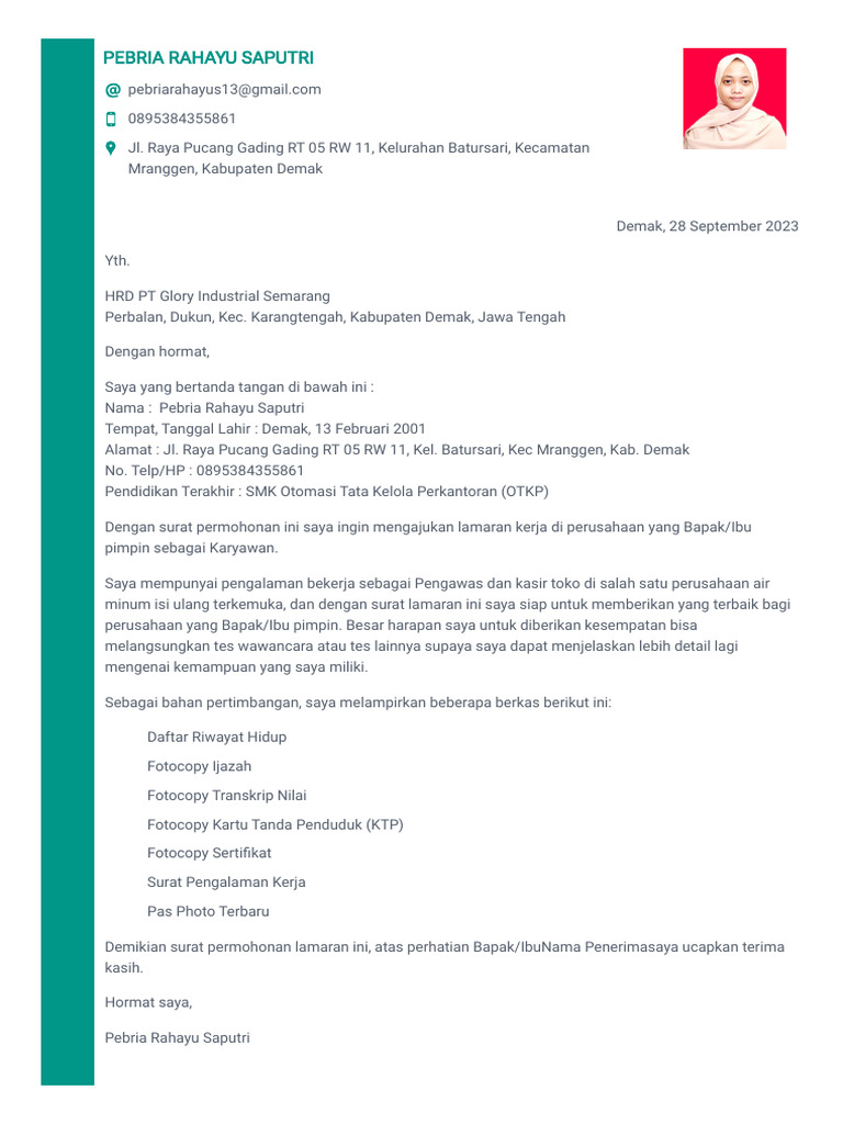 CV Ku Siap Print | PDF