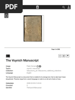 The Voynich Manuscript | PDF | Manuscript | Written Communication
