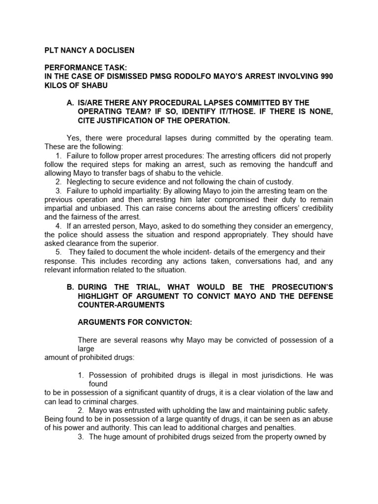 PT On Ra 9165 | PDF | Prohibition Of Drugs | Illegal Drug Trade