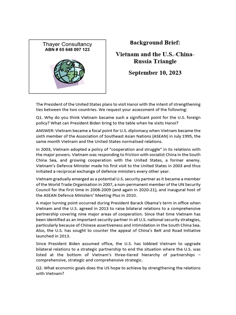 Vietnam's Role in US Foreign Policy | PDF | Vietnam | World Politics