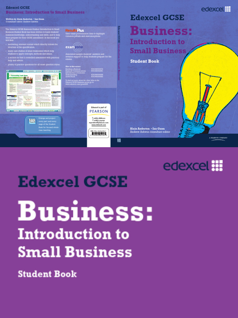 Edexcel GCSE Business Introduction To Small Business Student Book | PDF ...