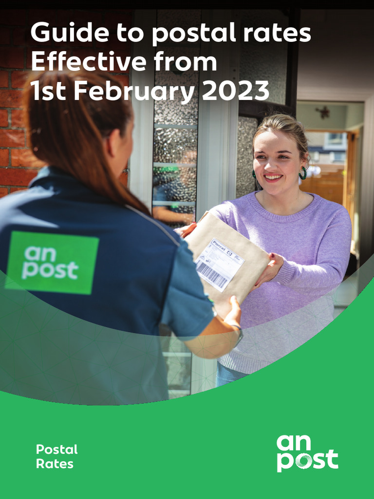 An Post Guide To Postal Rates (Feb 2023) | PDF