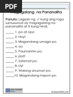 Pangngalan Worksheets PDF 2 | PDF