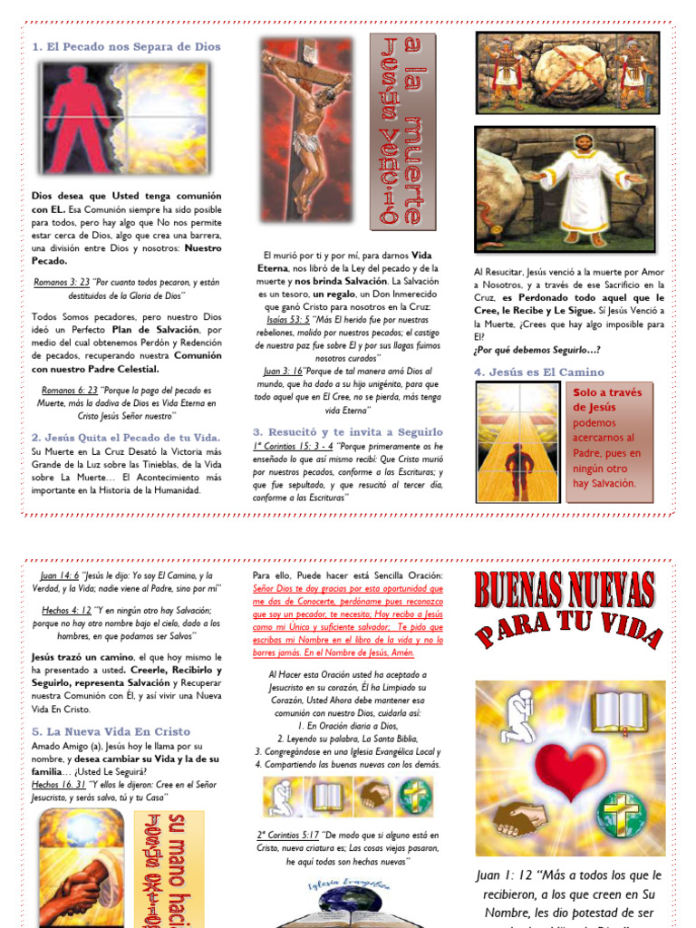 Folleto Evangecube | PDF | Jesús | Salvación