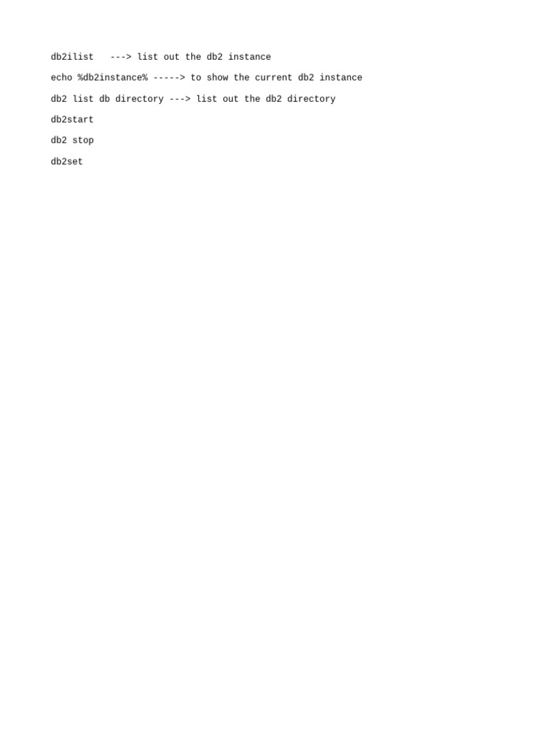 Db2 Commands Pdf