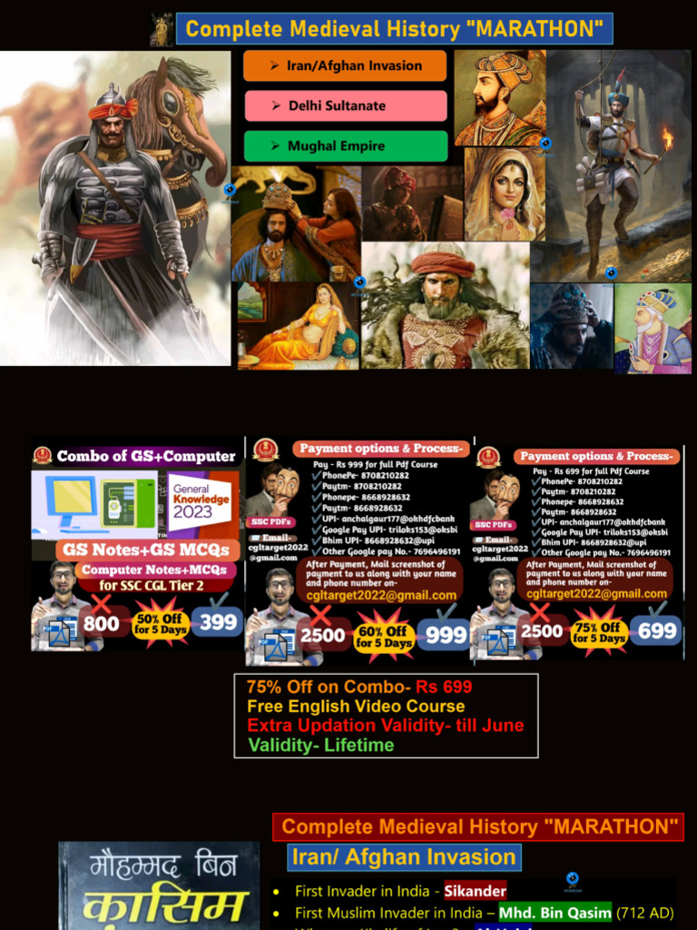 Medieval History Class Notes by GV Sir | PDF