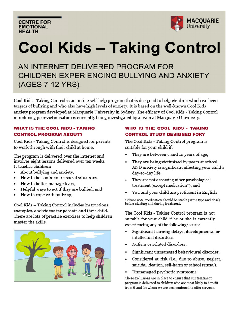Cool Kids Taking Control | PDF