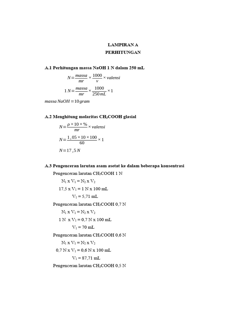 Lampiran Perhitungan | PDF