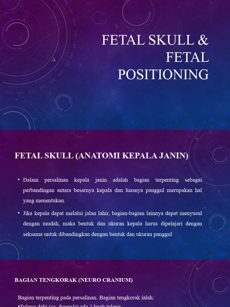 Fetal Skull Fetal Positioning | PDF