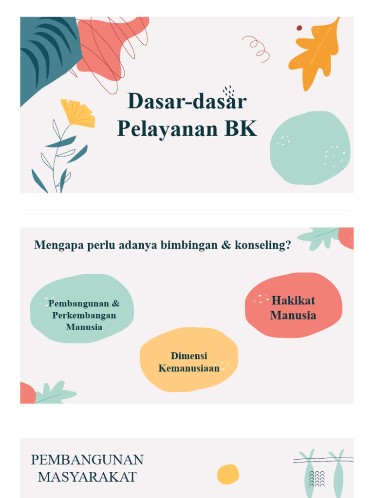 Dasar-dasar Pelayanan Bk | PDF