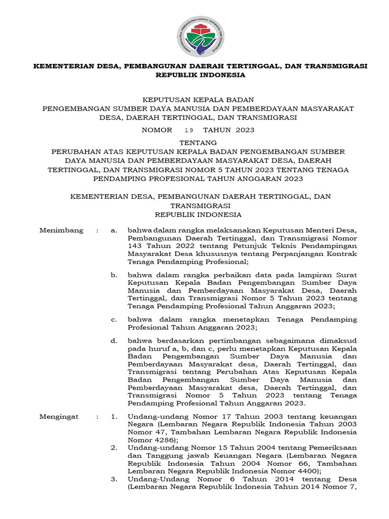 Aceh - SK 19 Th. 2023 - Perubahan SK 5 Tahun 2023 (TTD) - Compressed | PDF