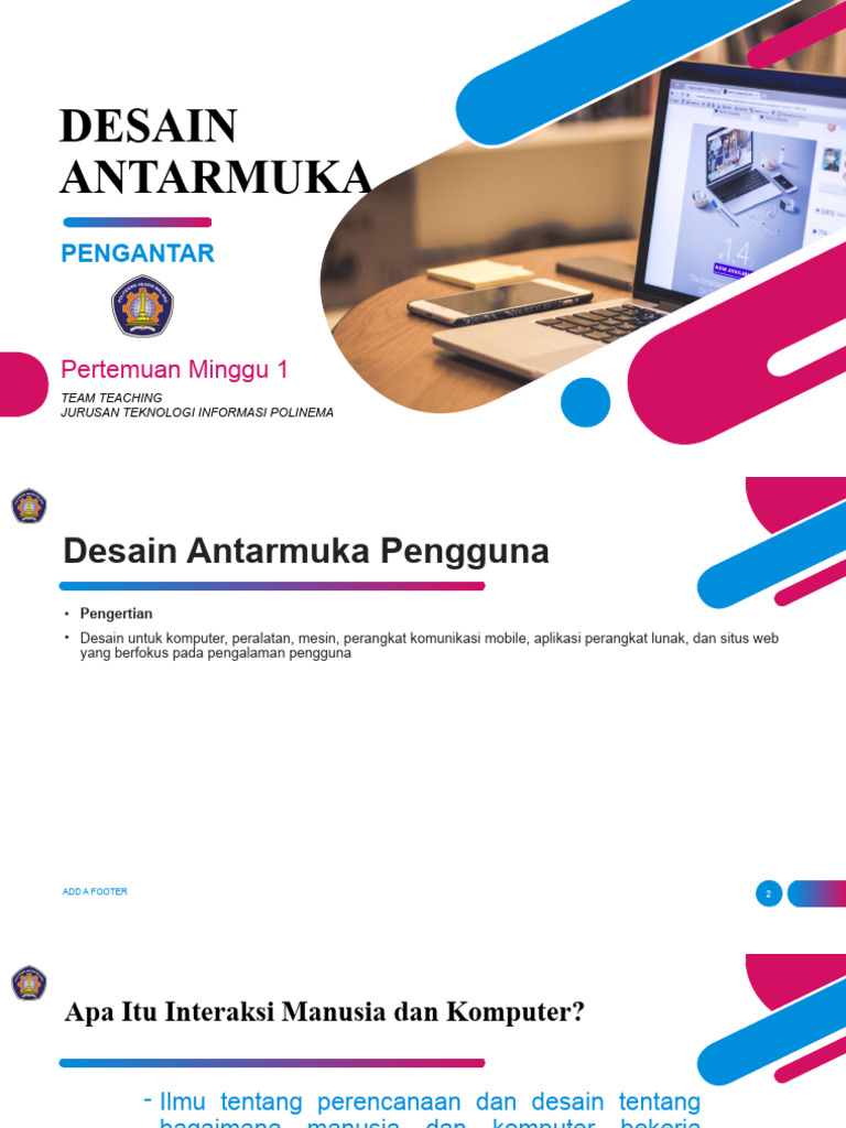 P1 - Pengantar Desain Antarmuka | PDF | Komputer
