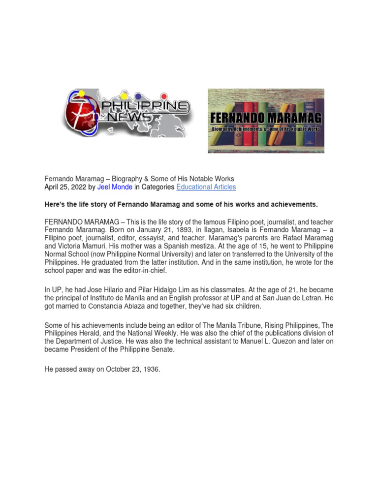 Fernando M. Maramag | PDF