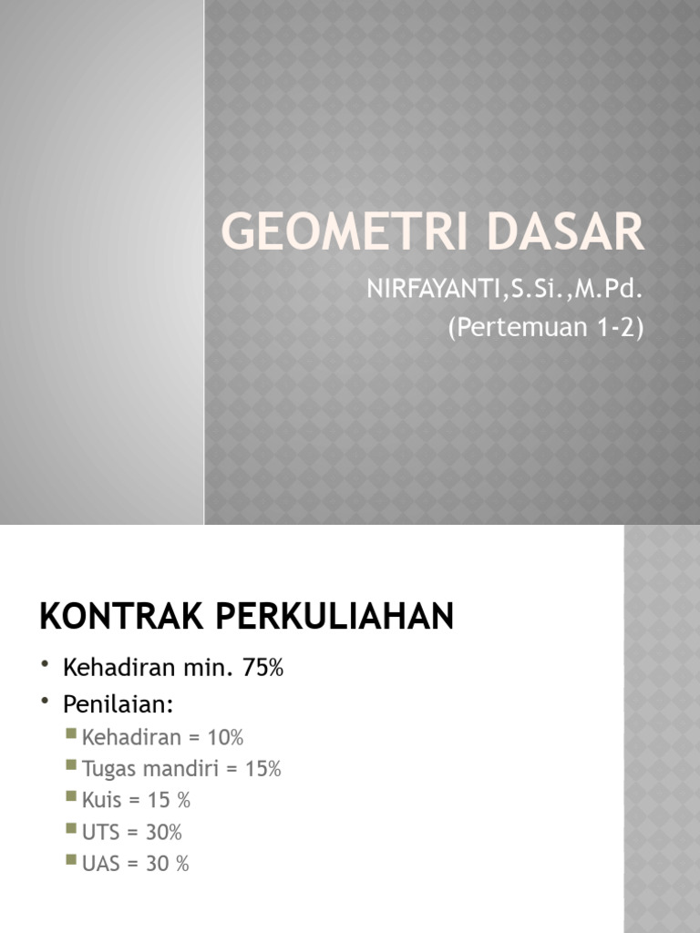 Geometri Dasar | PDF