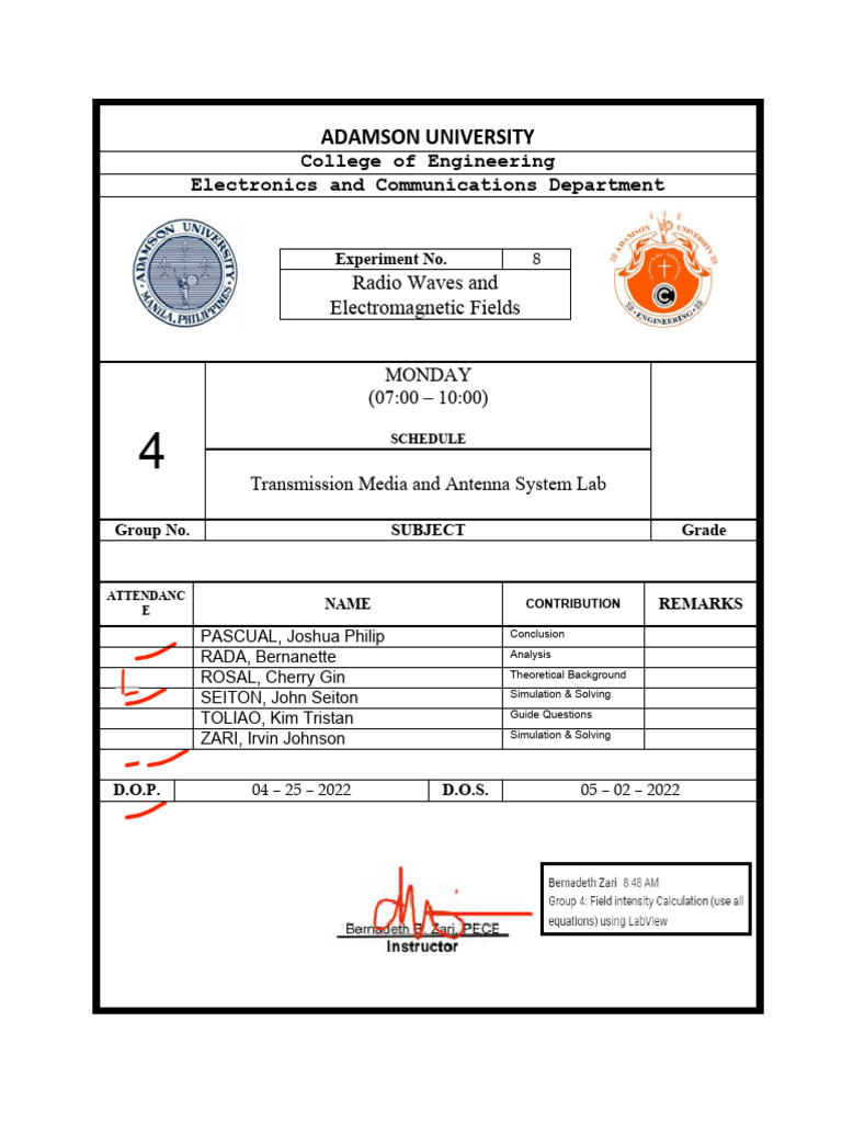 Grp-4 Exprt8 Lab-Report | PDF | Hertz | Radio