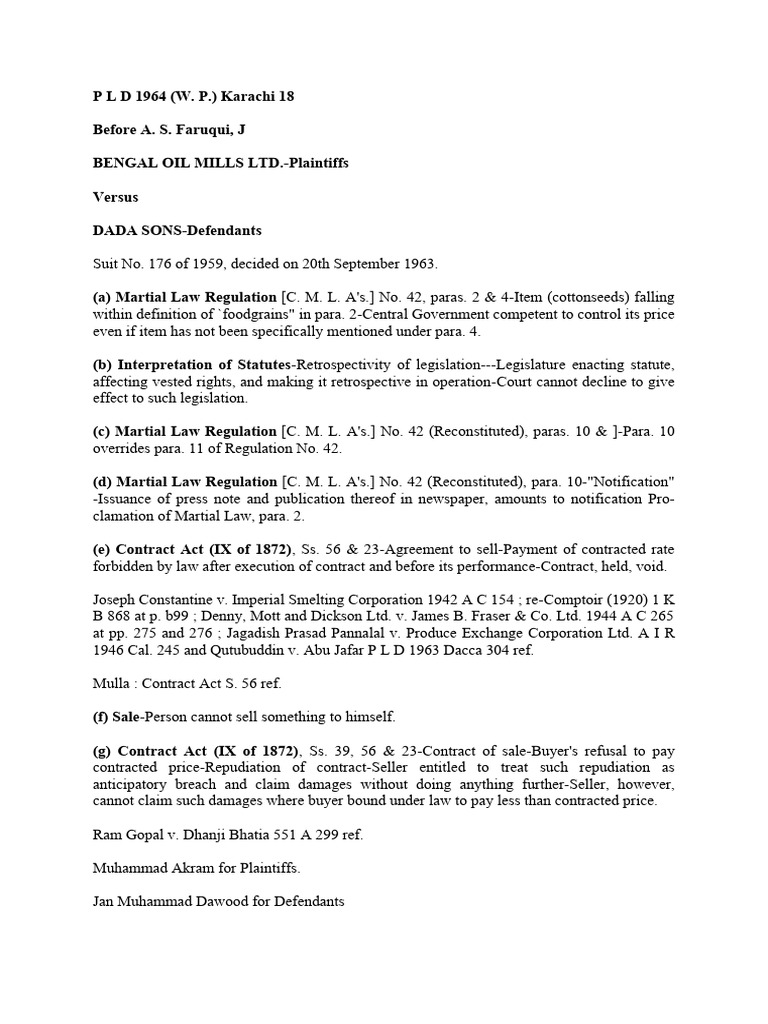 Bengal Oil Mills LTD | PDF