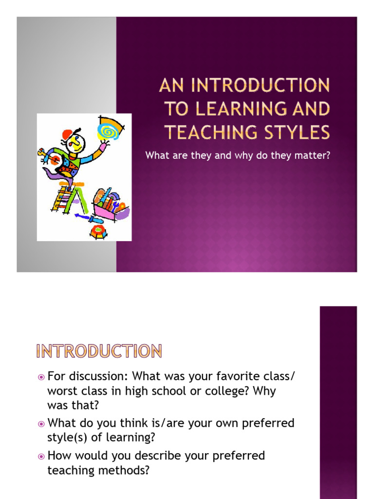 Understanding Learning Styles | PDF