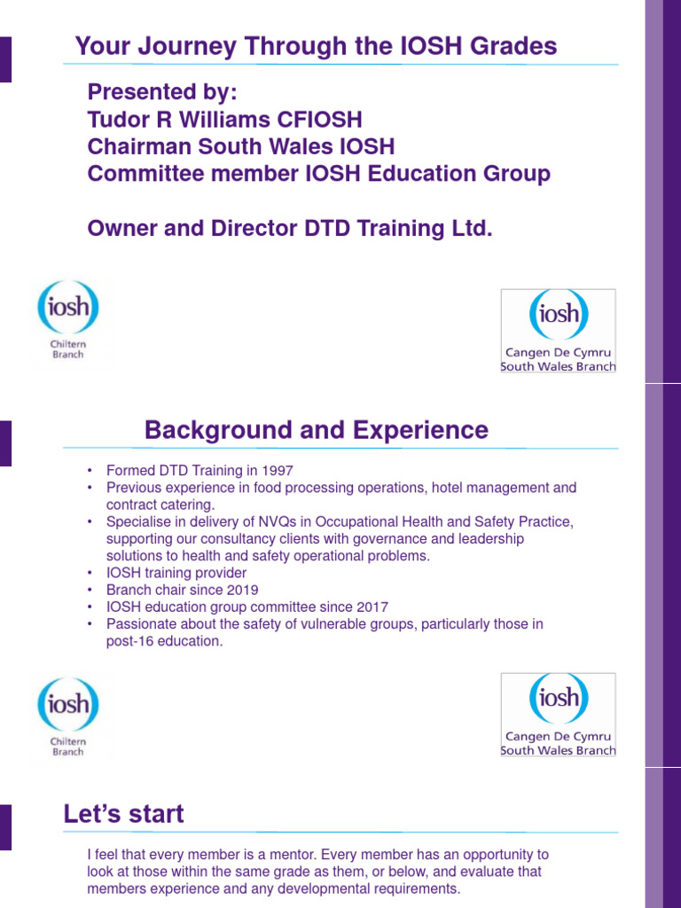 Your Iosh Journey Thru Membership Grades 030620 | PDF