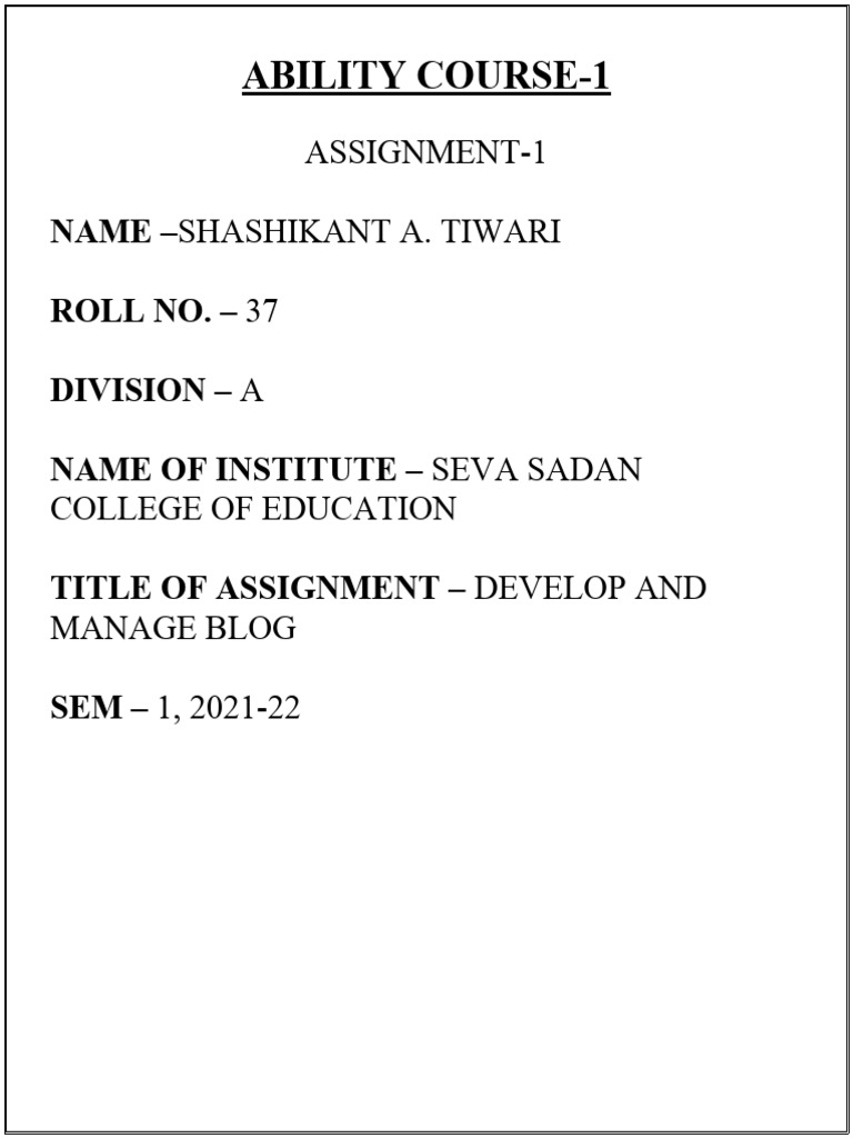 Ability Course 1 Assignment 1 | PDF | Popular Culture & Media Studies | Social Media