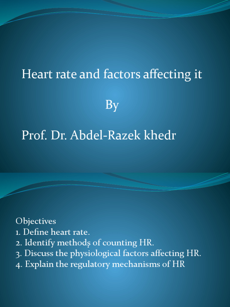 Factors Influencing Heart Rate | PDF | Heart Rate | Heart