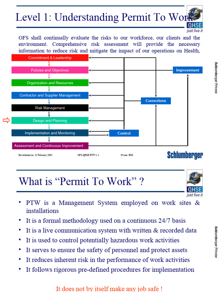 06 Permit To Work | PDF | High Voltage | Risk