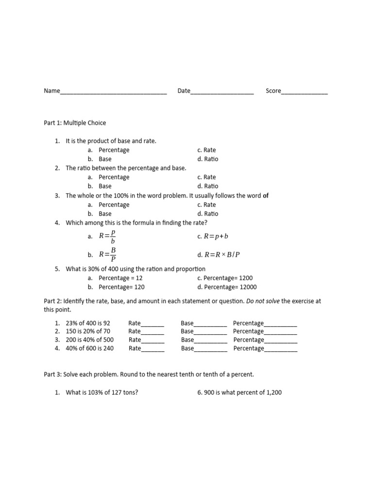 Business Math Reviewer | PDF | Percentage | Prices