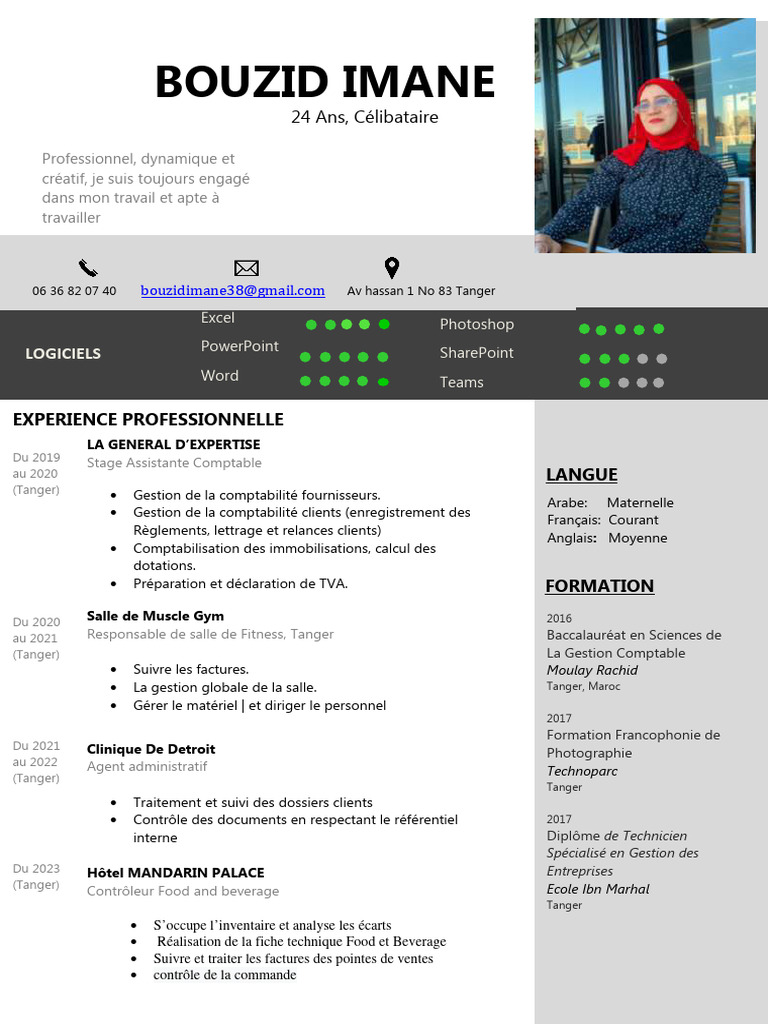 Bouzid Imane CV Forme PDF | PDF