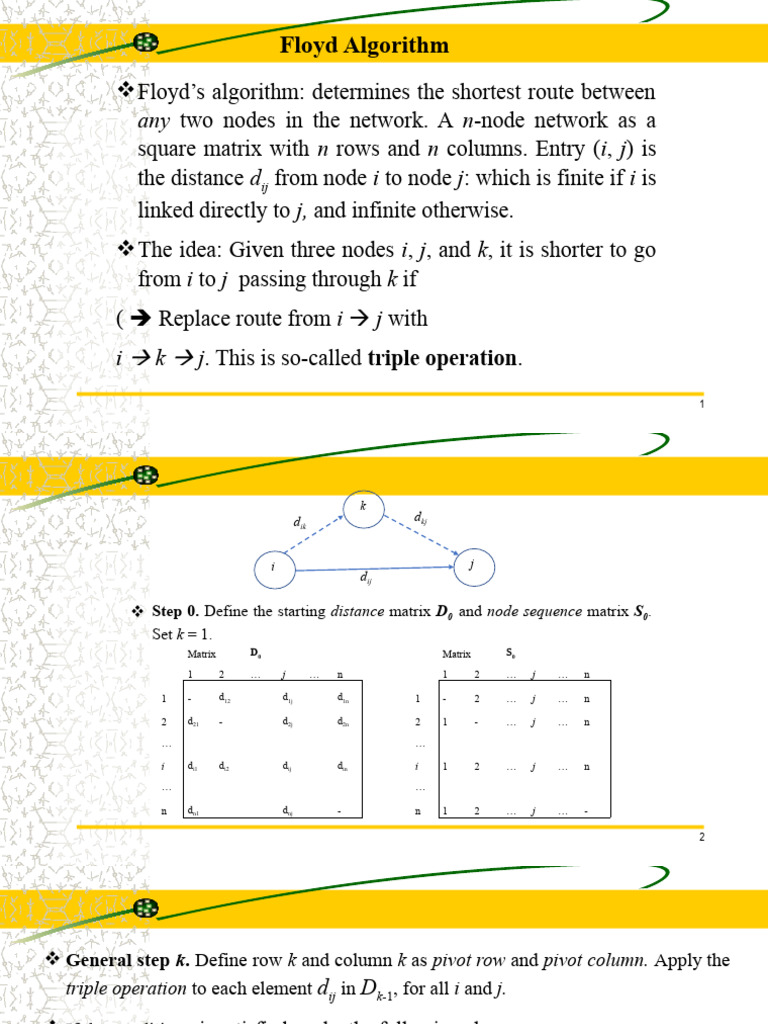 Floyd Algorithm | PDF