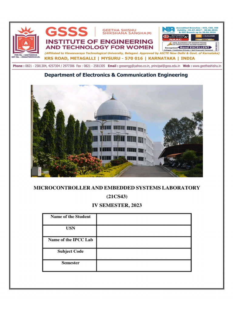 New Mes Lab Manual-Final | PDF