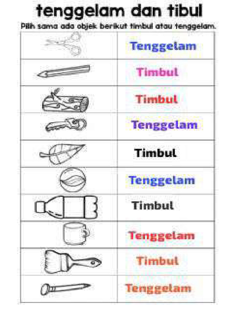 Arrian Ashraf Latihan Sains (Tenggelam Timbul) | PDF