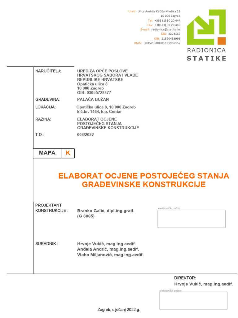 Elaborat Ocjene - Palača Bužan - Compressed | PDF