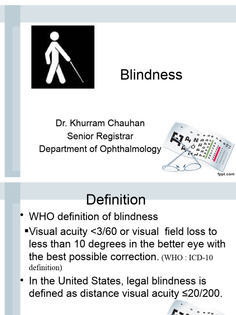 Blindness Final | PDF | Visual Impairment | Vision