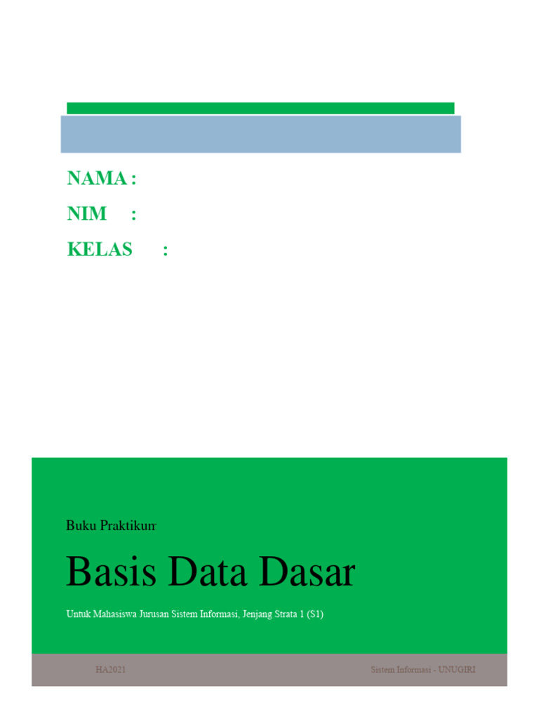 Modul Basis Data | PDF