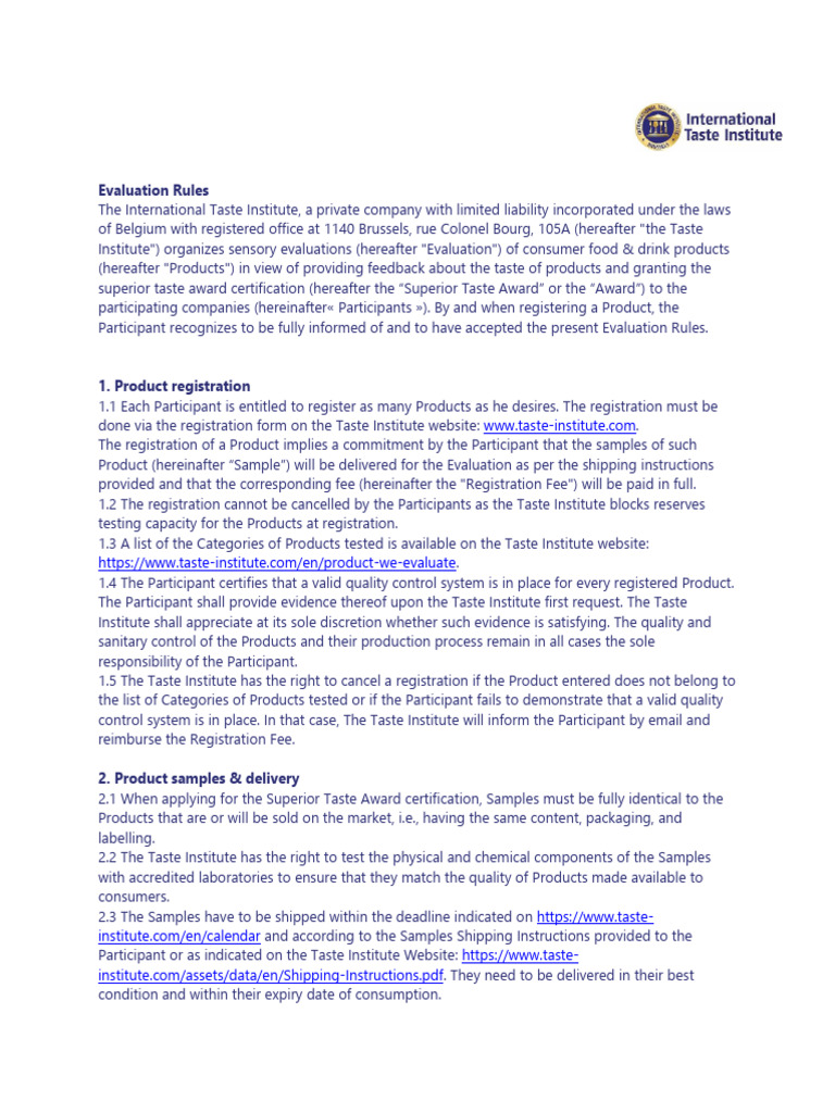 Evaluation Rules | PDF