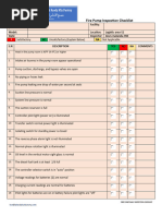 Pump Checklist | PDF | Pump | Electric Motor