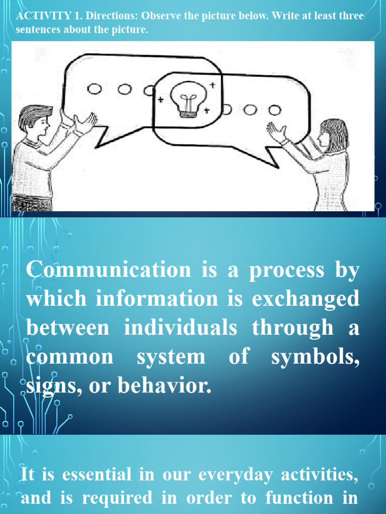 Interpersonal Communication With Activities | PDF