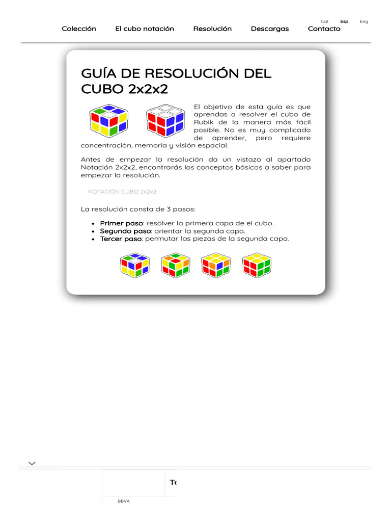 Guía para Resolver el Cubo 2x2 | PDF